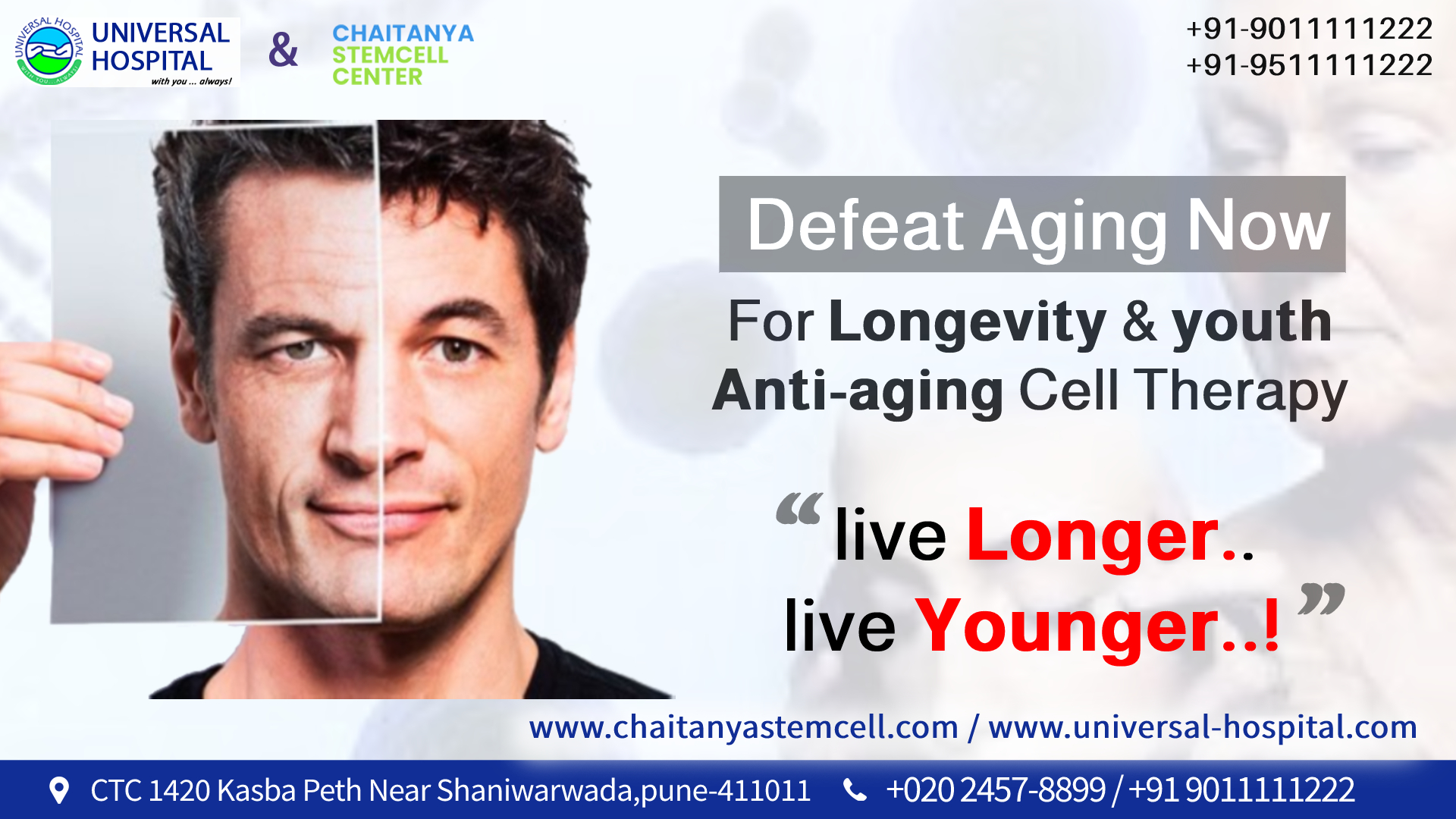 Cellular therapy For Anti-Aging & longevity - Universal Hospital